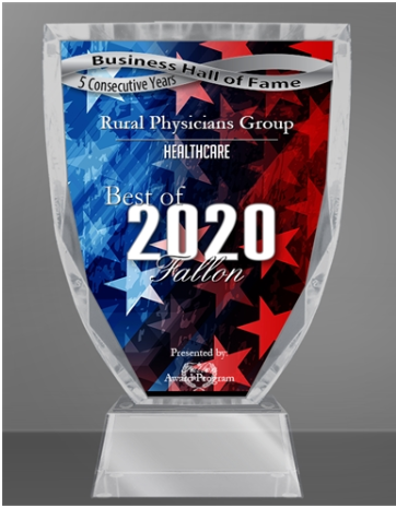 RPG Receives 2020 Best of Fallon Award - Rural Physicians Group